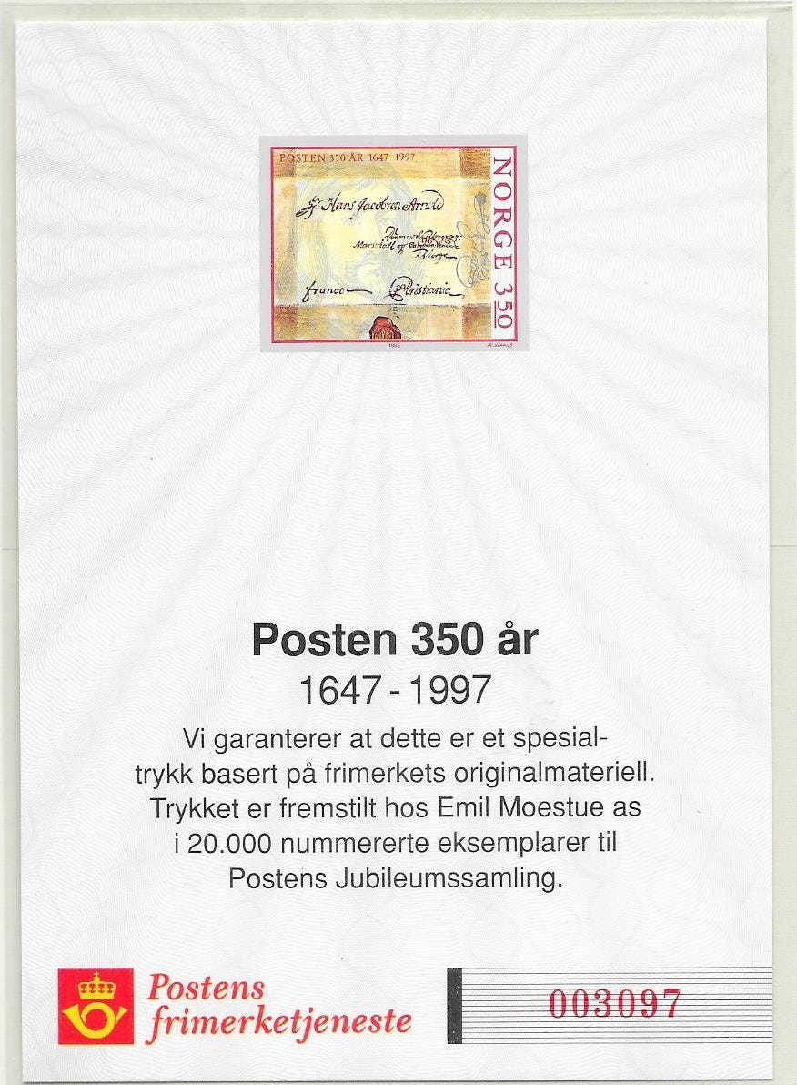 Frimerker - Posten 350 år - Jubileumsalbum | FINN-torget