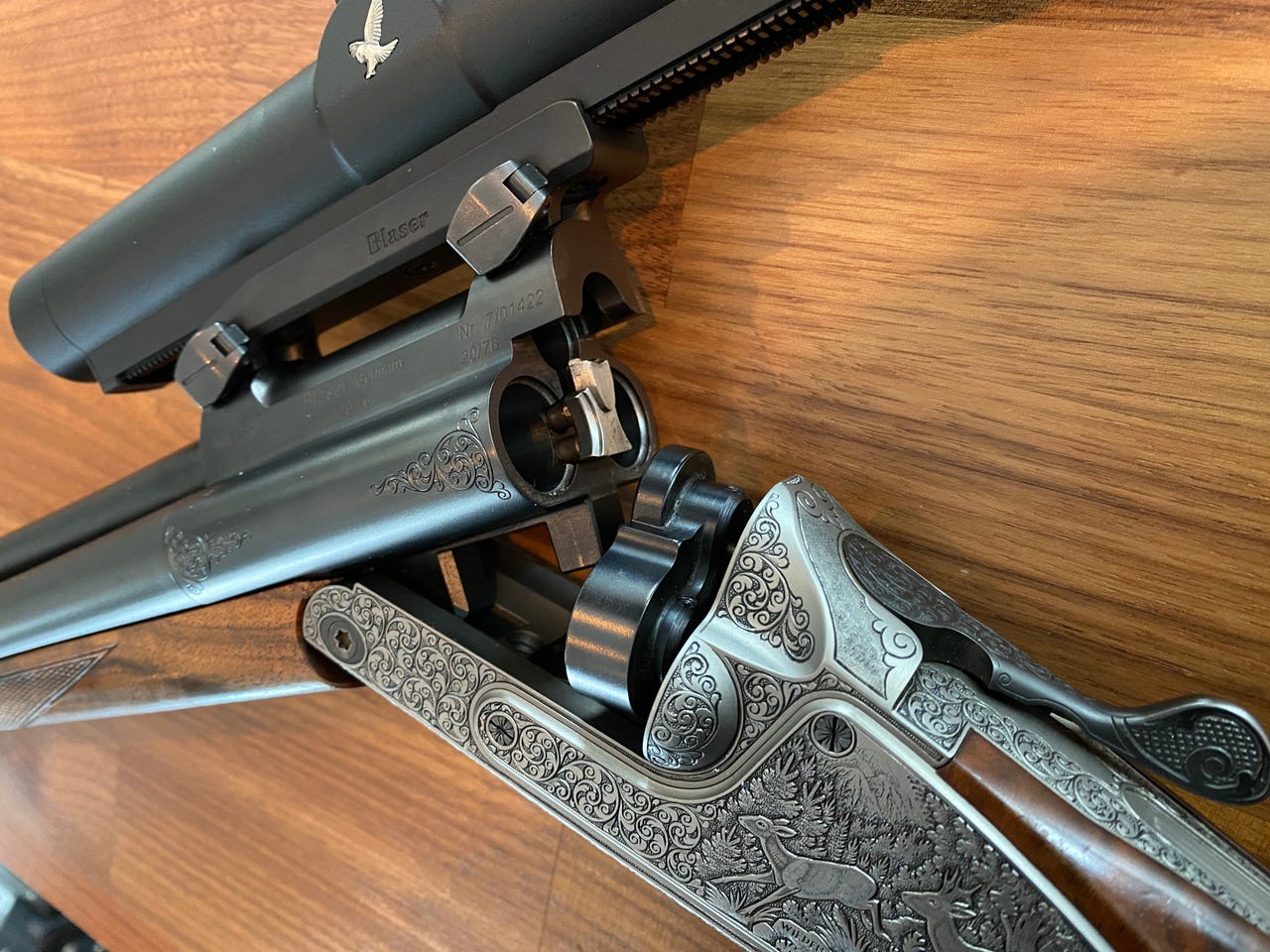 Blaser D99 Baroness Drilling med Swarowski 1-6i kikkertsikte | FINN-torget