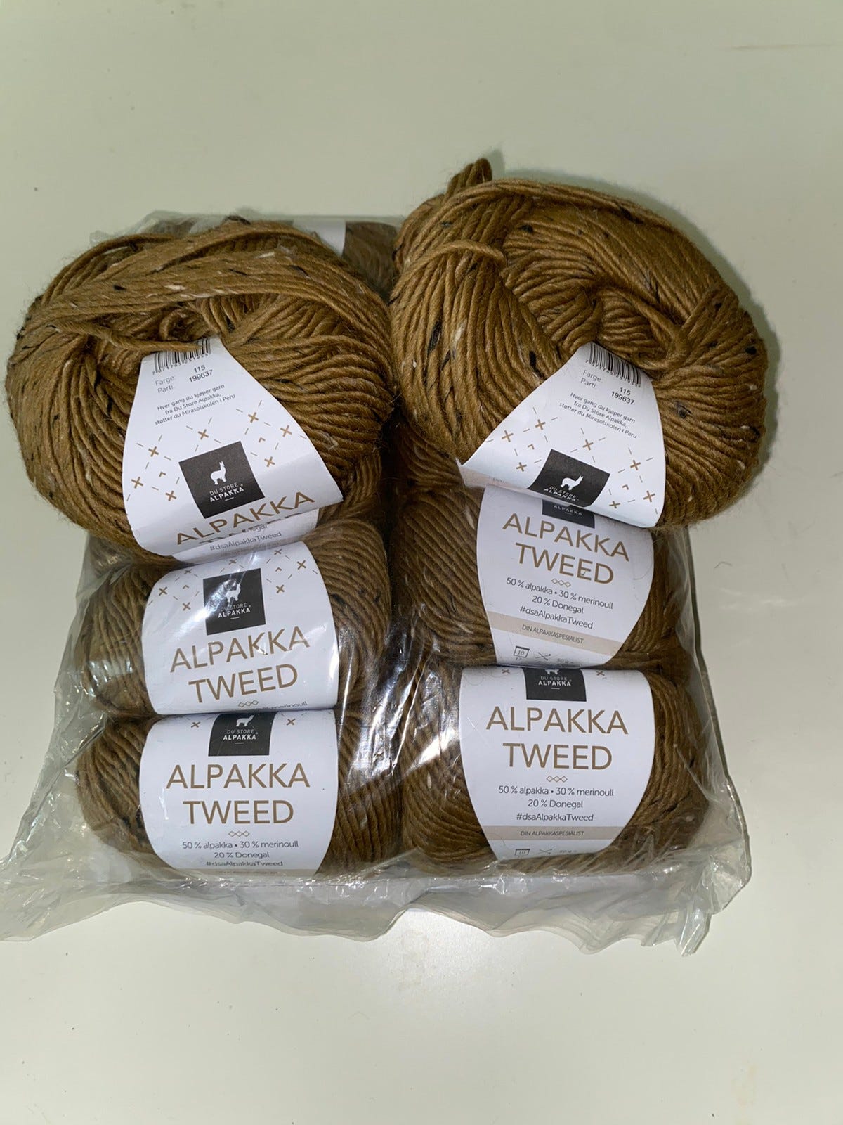 12 nøster alpakka tweed | FINN-torget