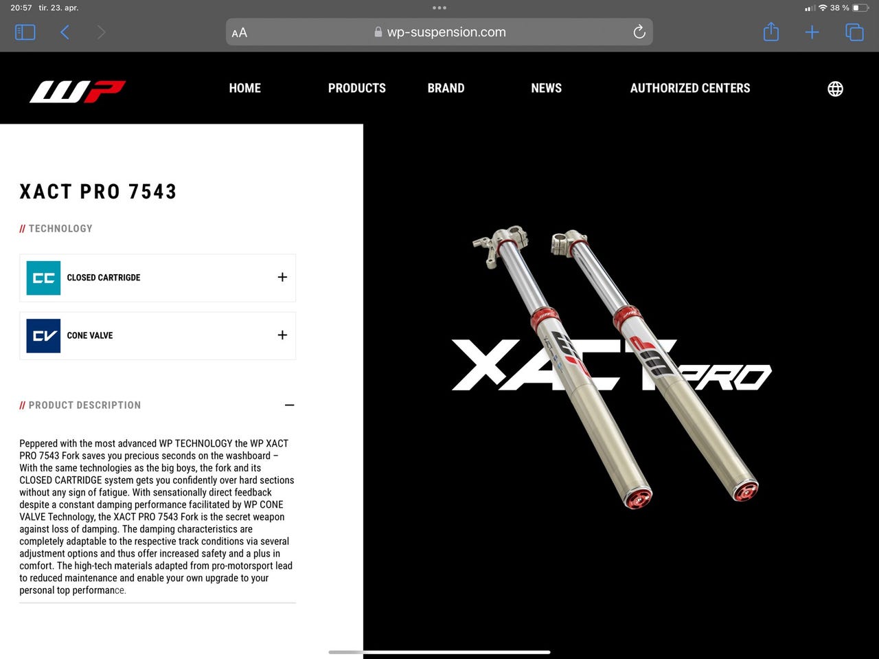 WP XACT PRO FORK & SHOCK - Cone Valve - til KTM 85cc | FINN-torget