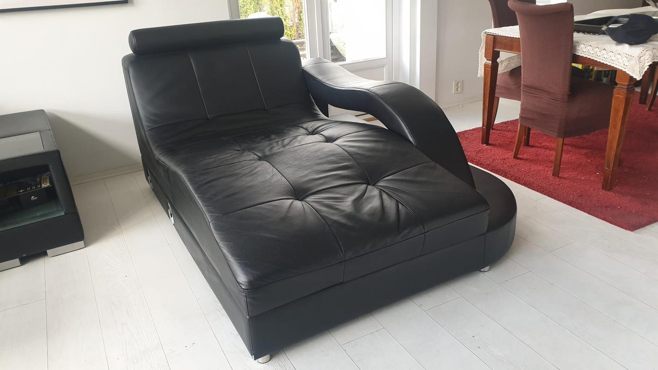 Skinn sofa seng.. | FINN-torget