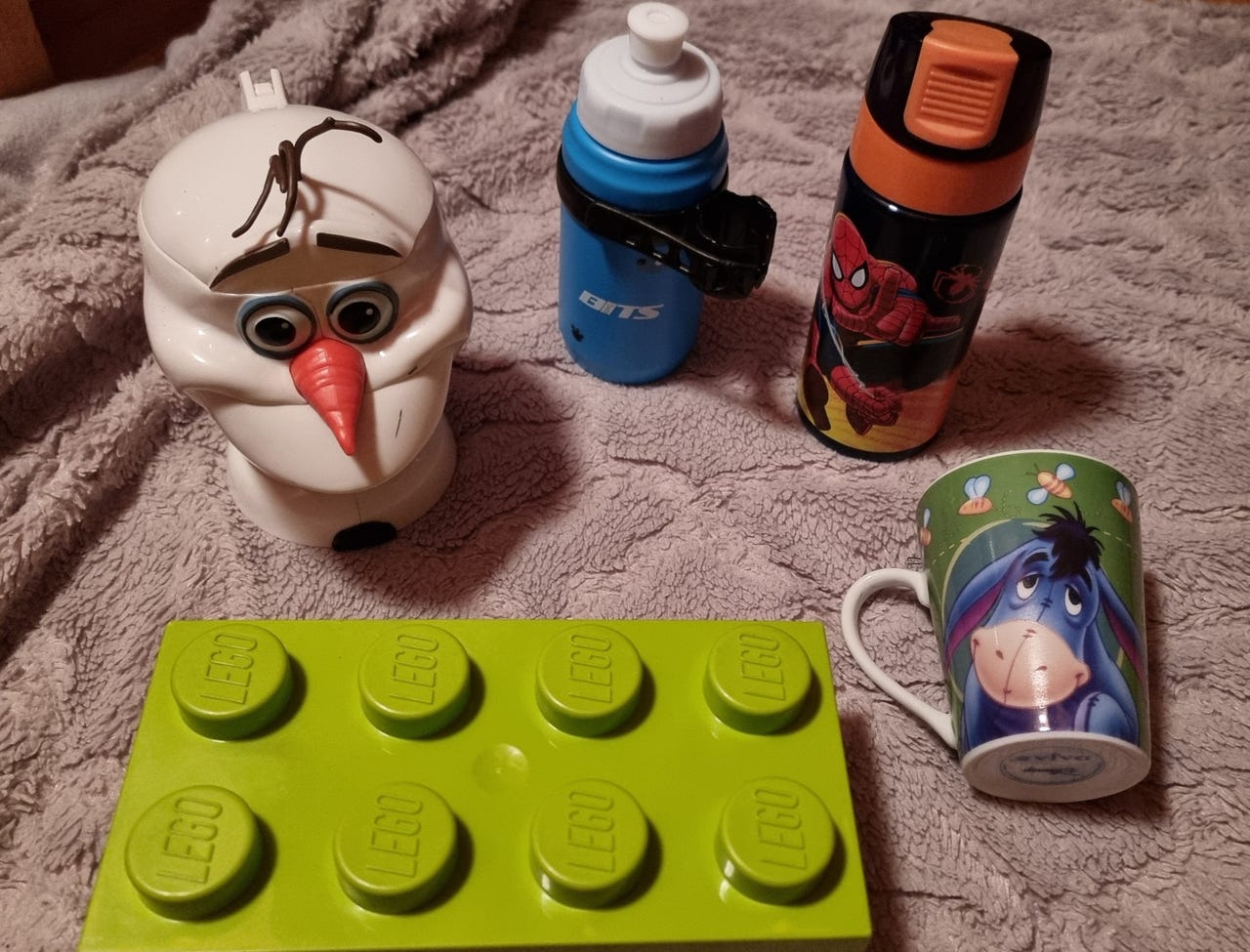 Drikker flaske kopper Ole Brumm Olaf | FINN-torget