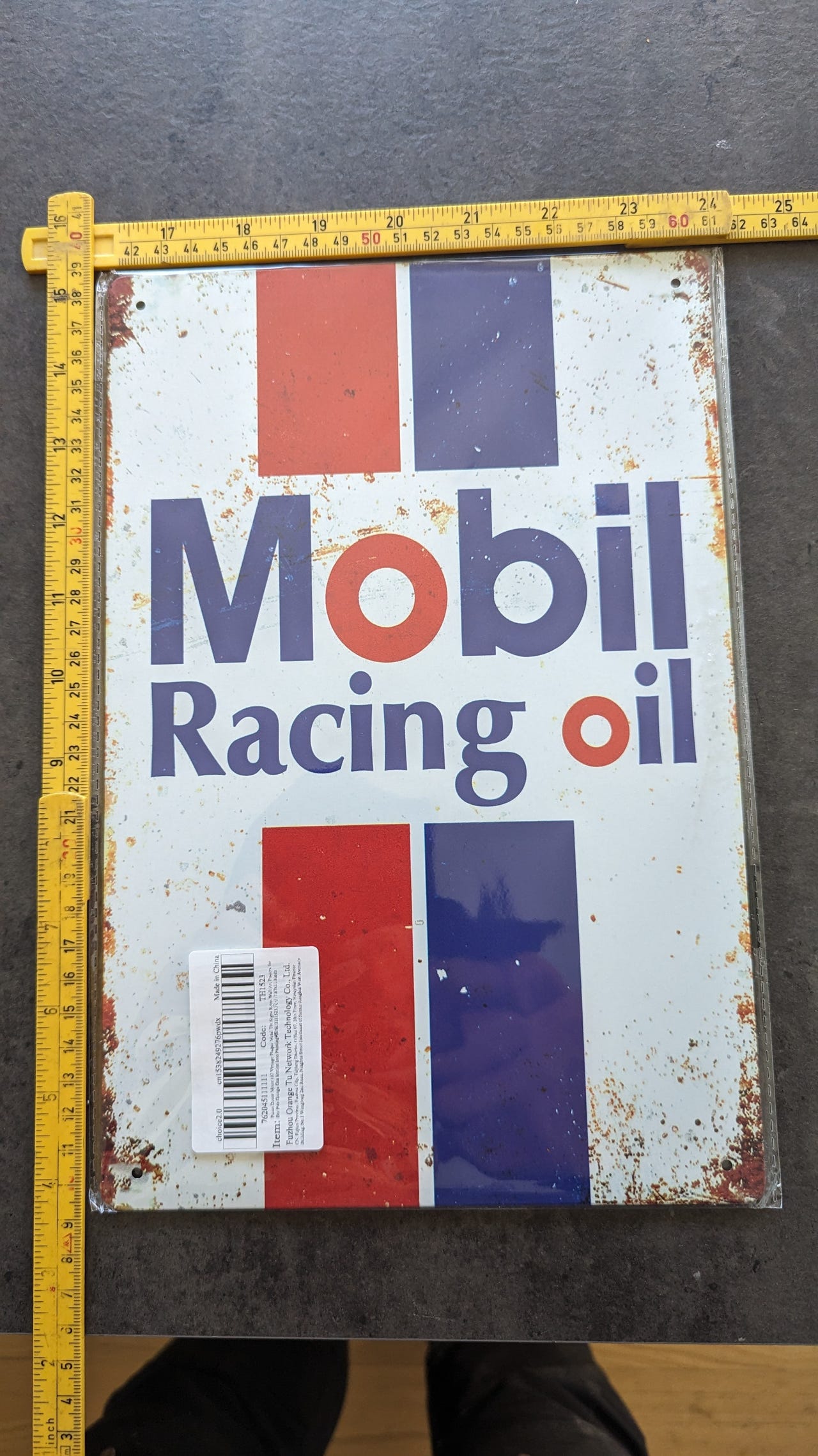 Mobil Racing Oil metall skilt 30x20cm | FINN torget