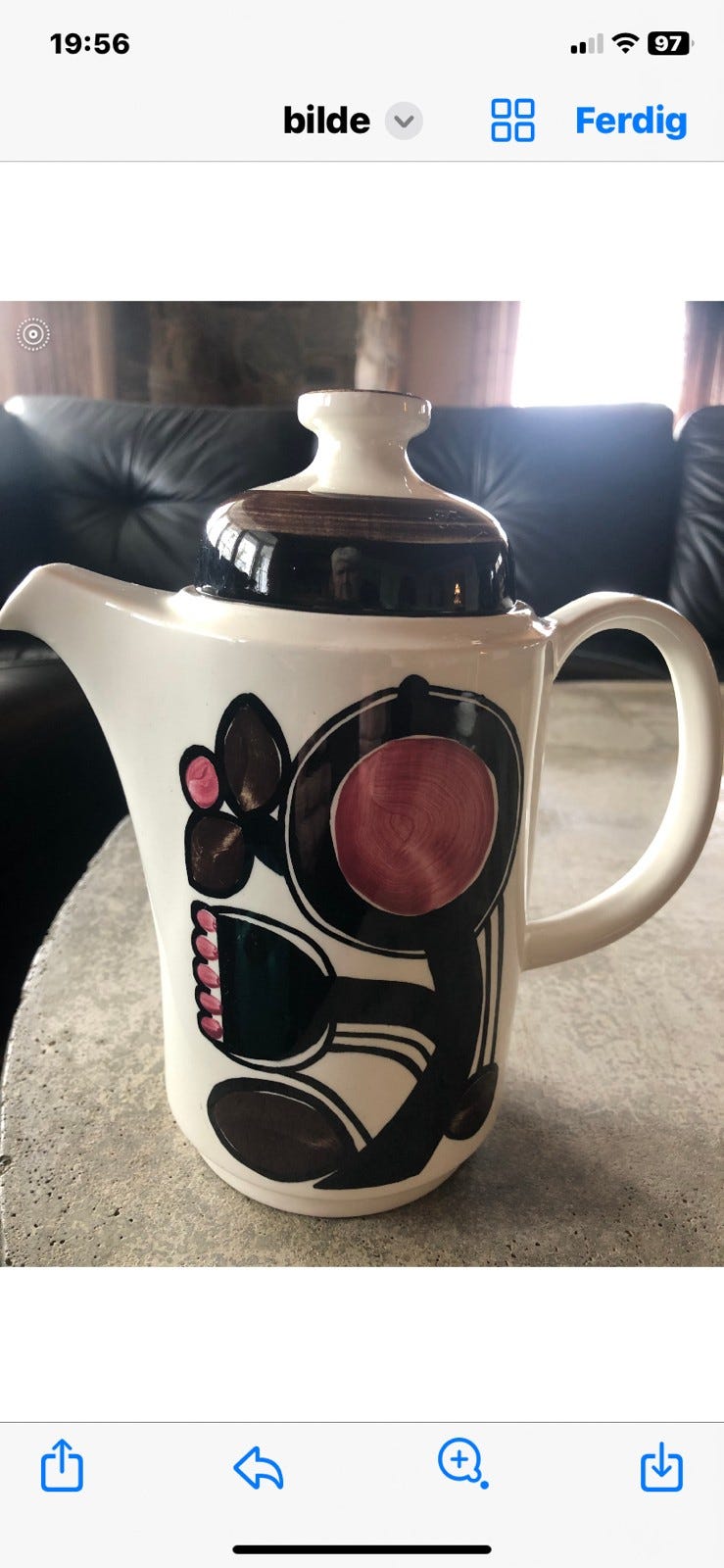 Figgjo Elvira Turi design.Nydelig kanne m/lokk kr 500 | FINN-torget