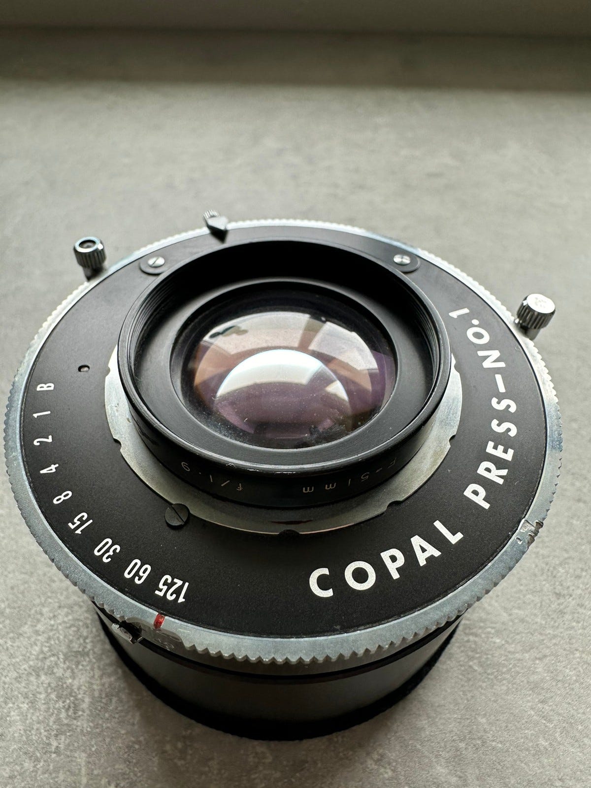 Dallmeyer 51mm f1.9 Oscillograph Dallcoated lens in Copal Press No.1 ...