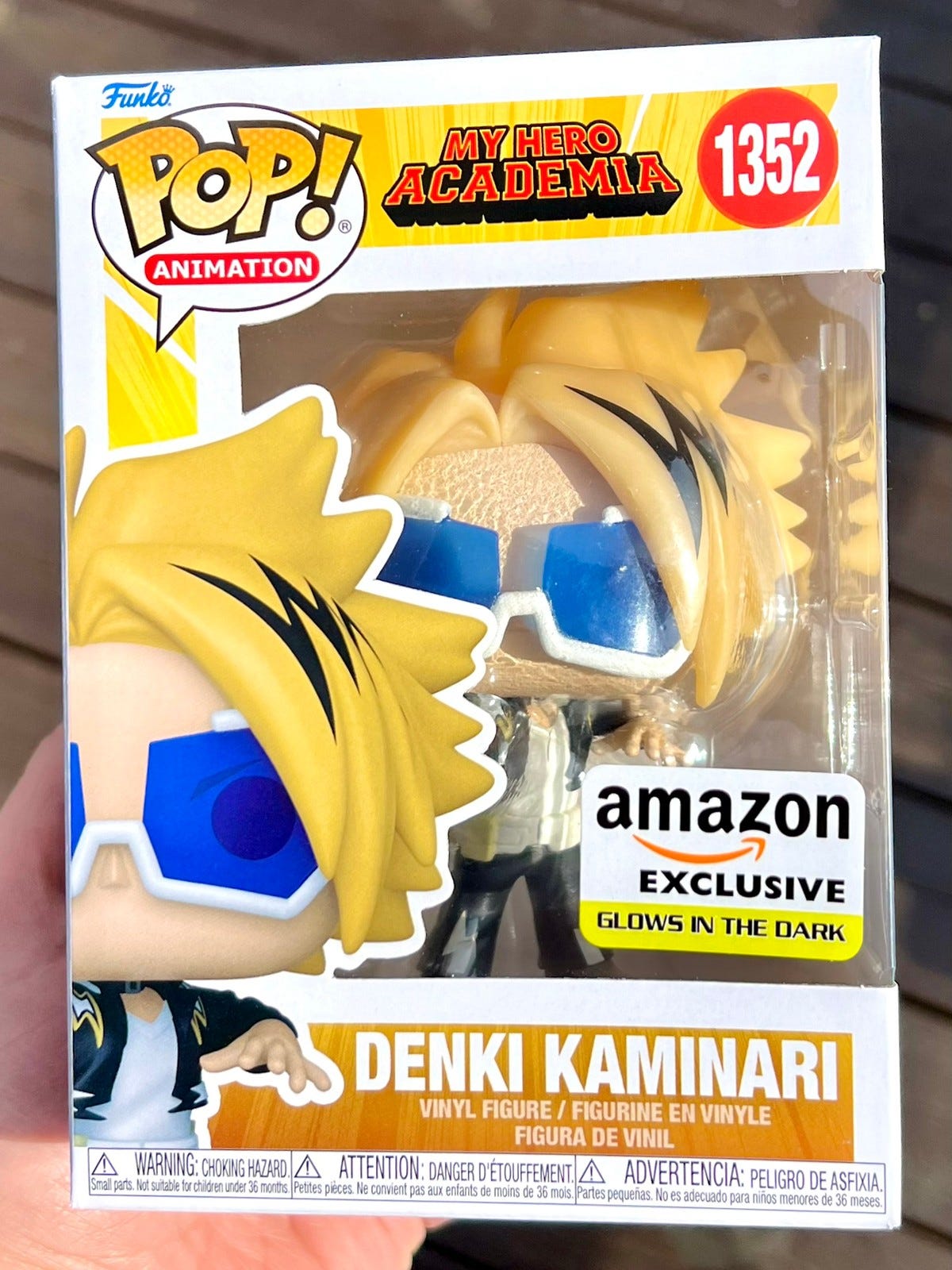 Funko Pop! Denki Kaminari (Glow in the Dark) | My Hero Academia (1352 ...