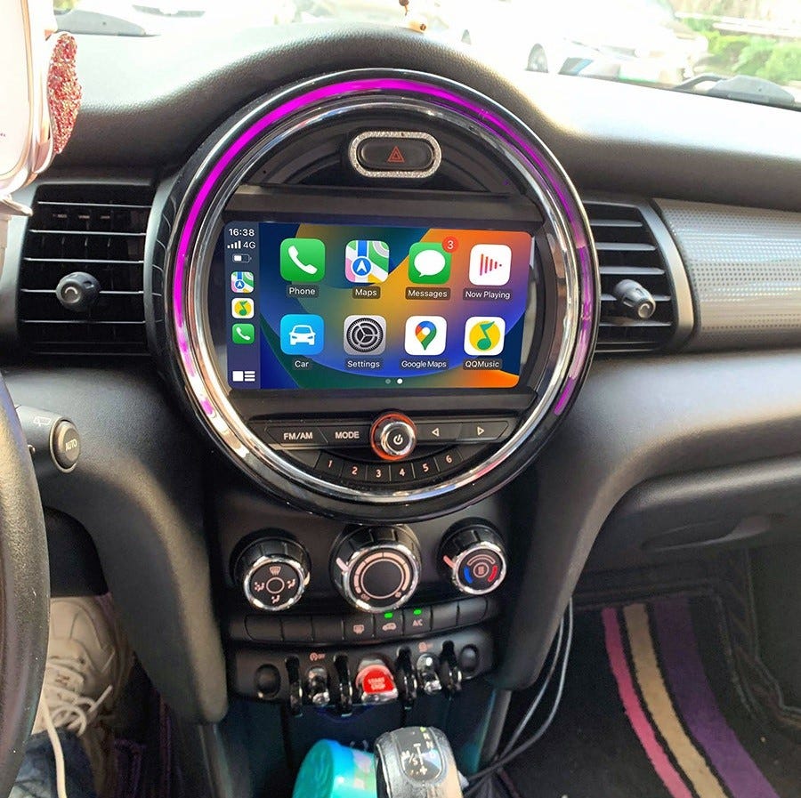 MINI Cooper Android bilstereo multimedia bilnavigasjon, Apple CarPlay ...