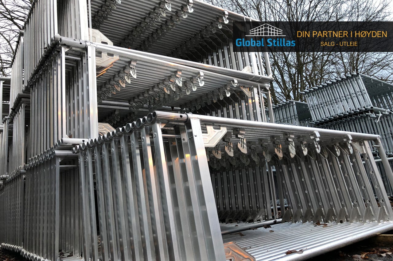 Stillas utvendig (utv) trapp, Stillas stige, trappetårn, trappeoppgang ...