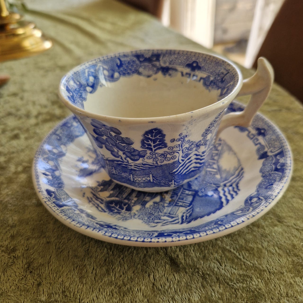 Willow Egersund fajanse 1880-1888,kopp og skål | FINN-torget