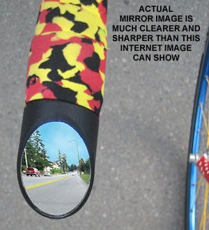sykkelspeil bukkestyre Italian bikemirror gravel blandevei | FINN-torget