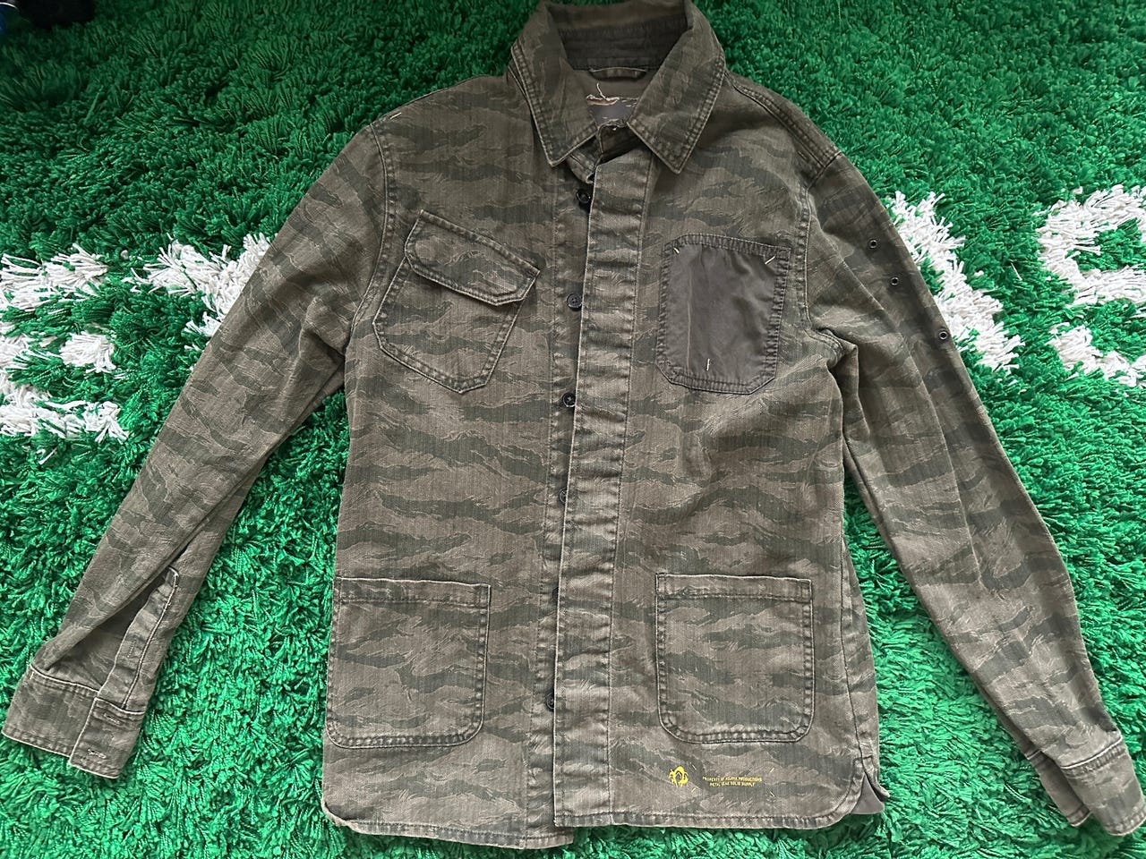 Rare! Metal Gear Solid Camo Shirt Jacket - Kojima + Konami - Medium ...