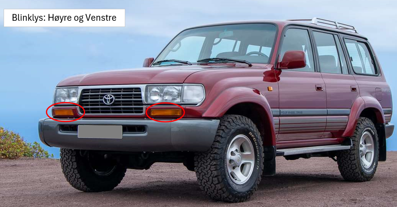 Toyota Land Cruiser HJ80 Blinklys foran selges | FINN-torget