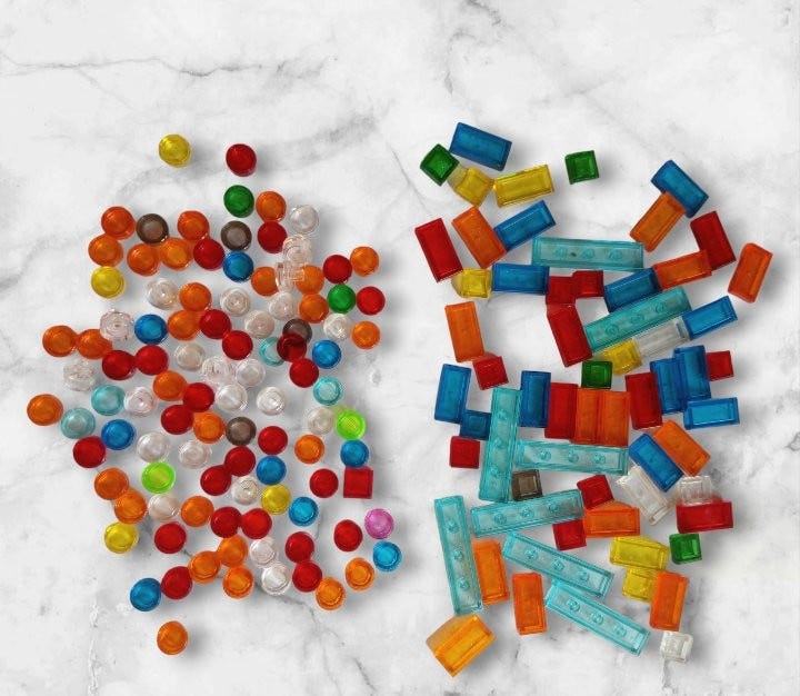 Lego Transparent Tiles | FINN-torget