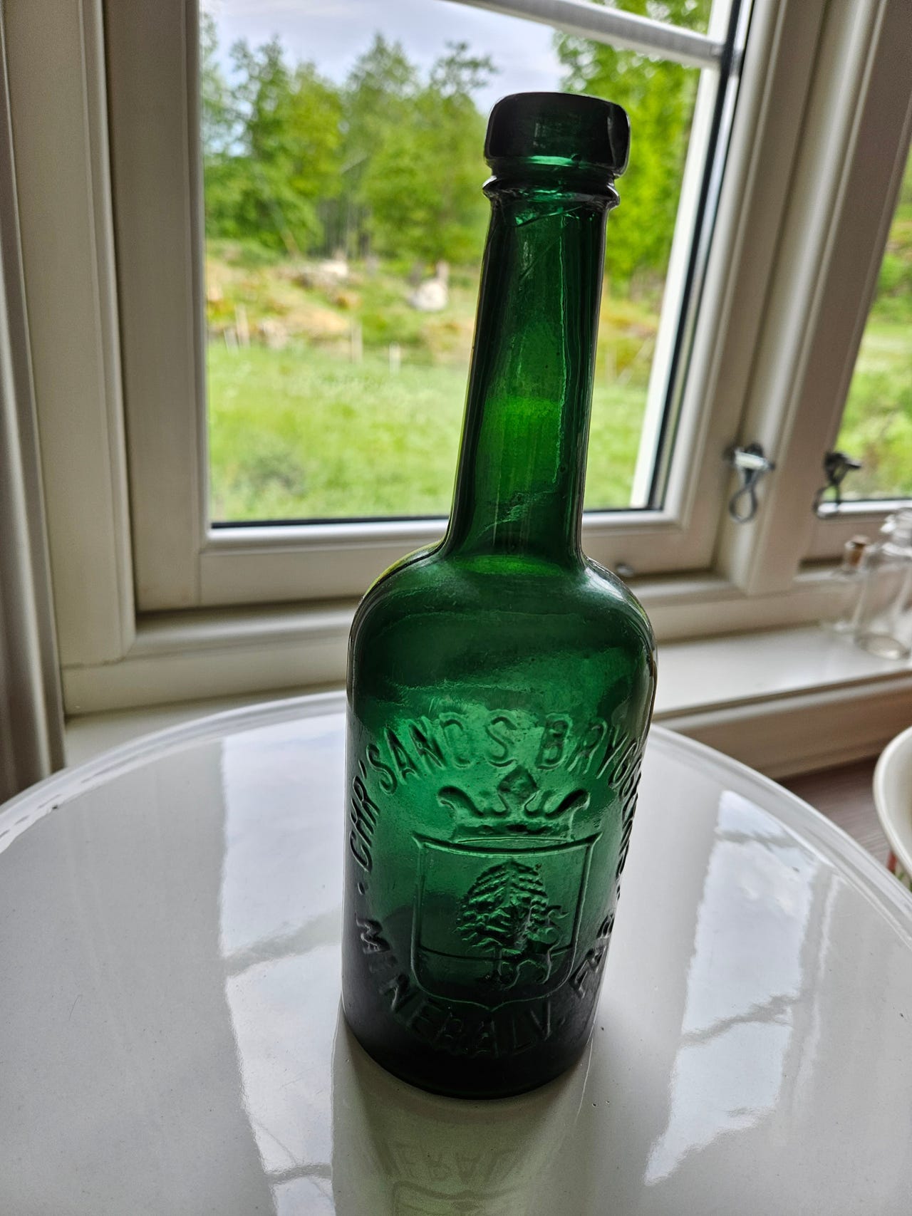 Unik gammel glassflaske | FINN-torget