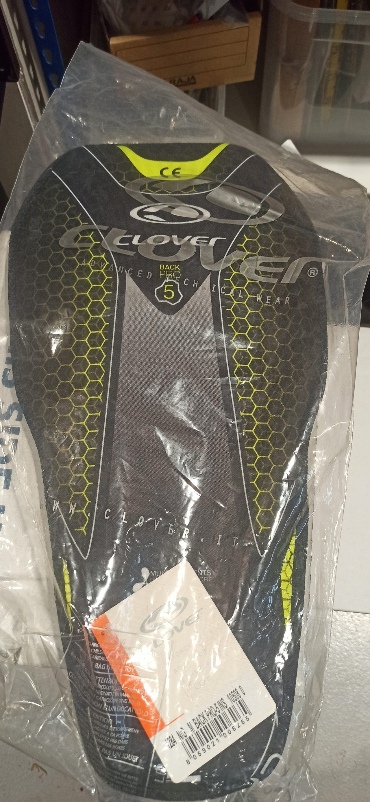 Ryggplate / ryggbeskytter . Clover Back Protector 5 INS. CE L.2 | FINN ...