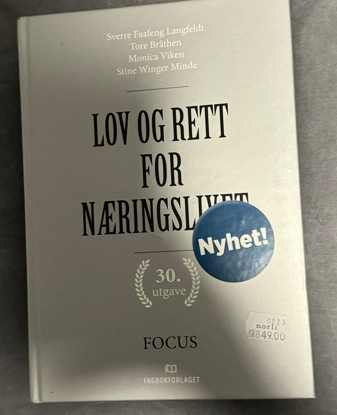 LOV OG RETT FOR NÆRINGSLIVET | FINN-torget