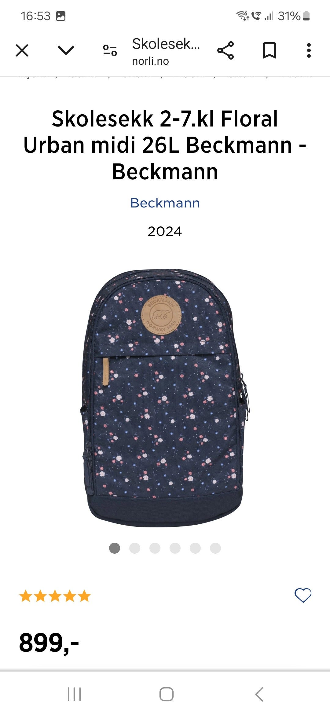 Beckmann # skole # sekk# 2 stk# tvillinger # søsken | FINN torget