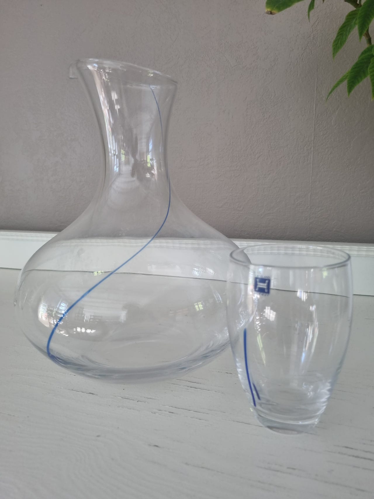 Per spook, Hadeland karaffel og 4 glass ubrukt. | FINN-torget