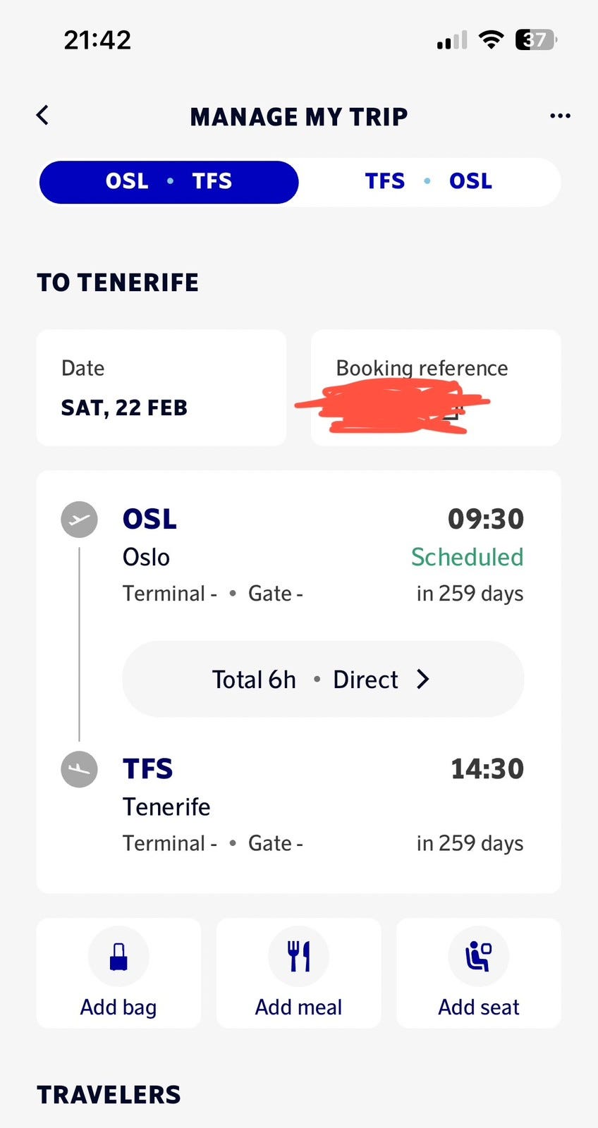 4 Sas-flybilletter Gardermoen- Tenerife uke 9 2025 VINTERFERIE | FINN ...