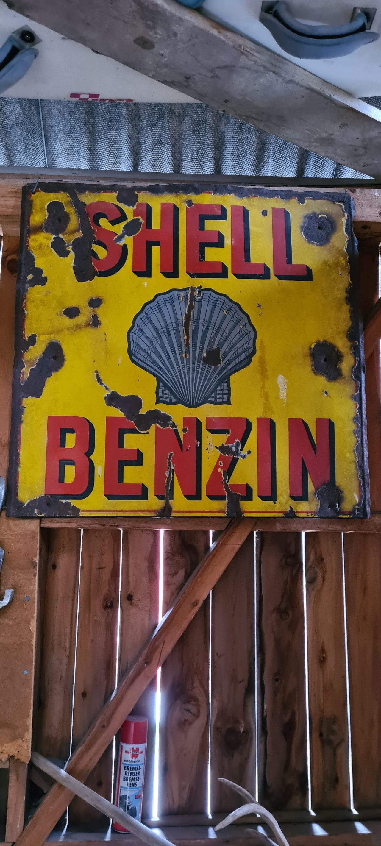 Shell benzin reklame skilt. | FINN-torget