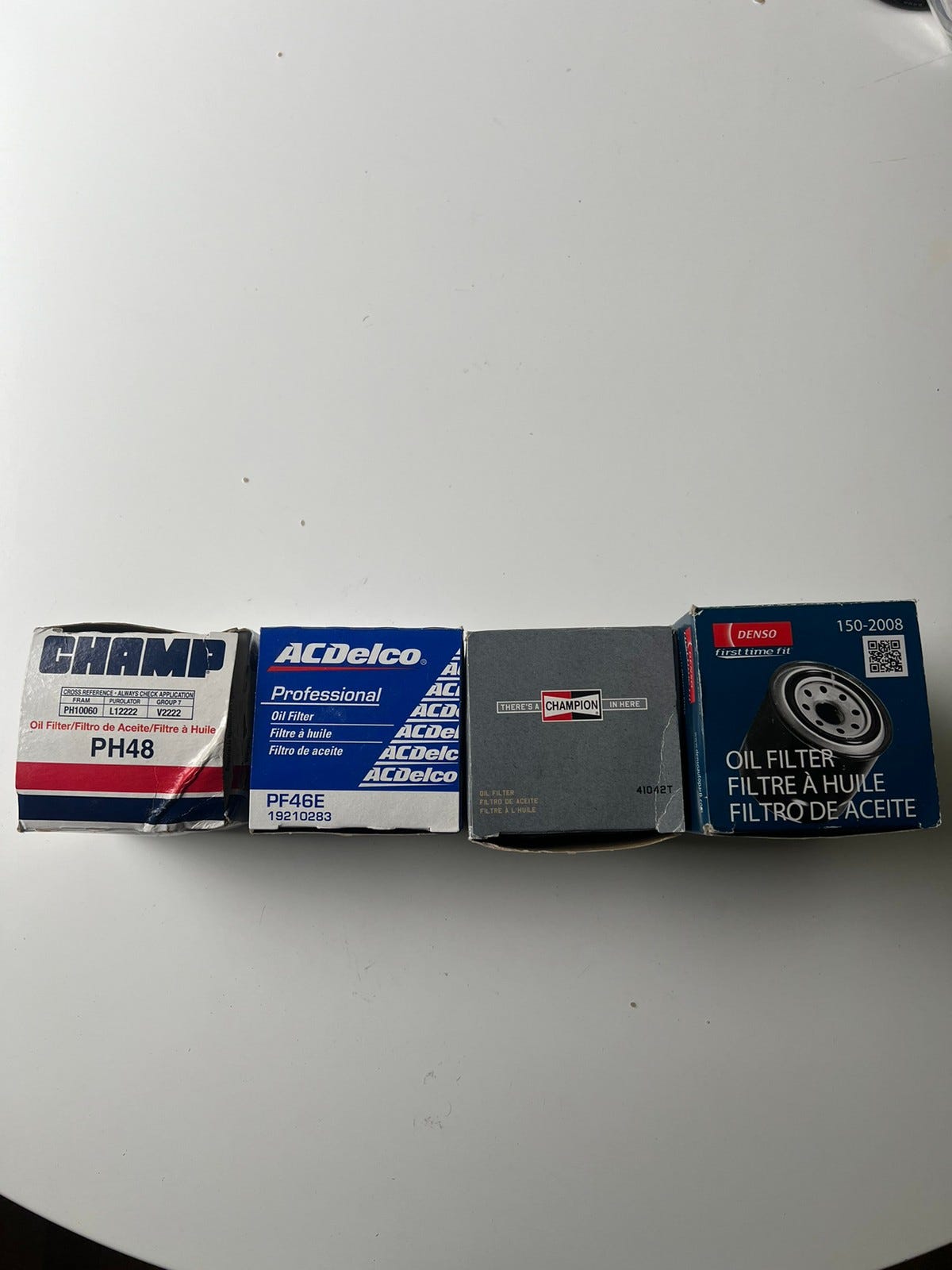 Diverse olje filter for GM Chevrolet GMC Cadillac Saab Buick | FINN torget