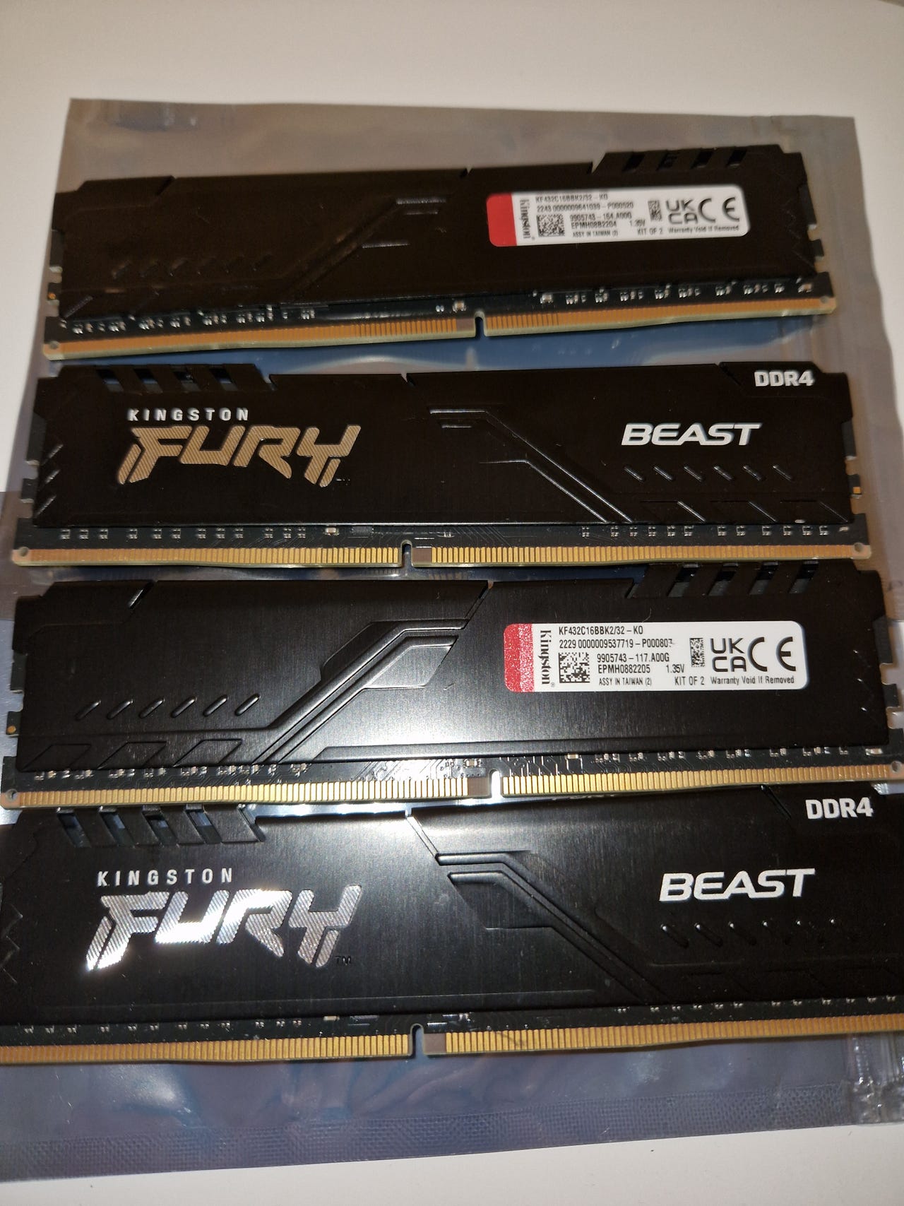 Kingston Fury Beast DDR4 3200MHz 64GB 4x16GB | FINN torget
