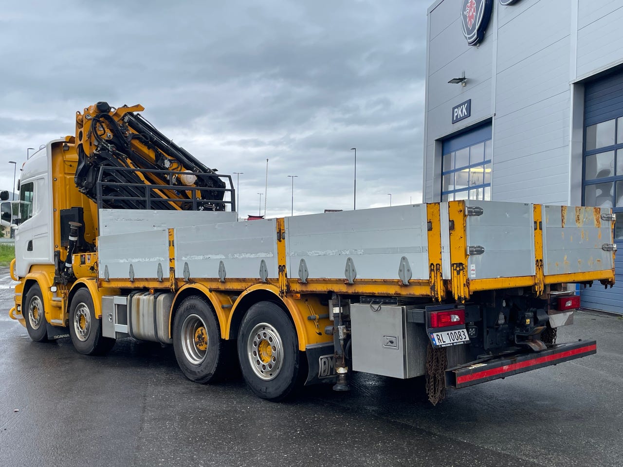 Til salgs: Scania R580 med Effer 525 6S + Jib 6S, vinsj, radiostyring ...