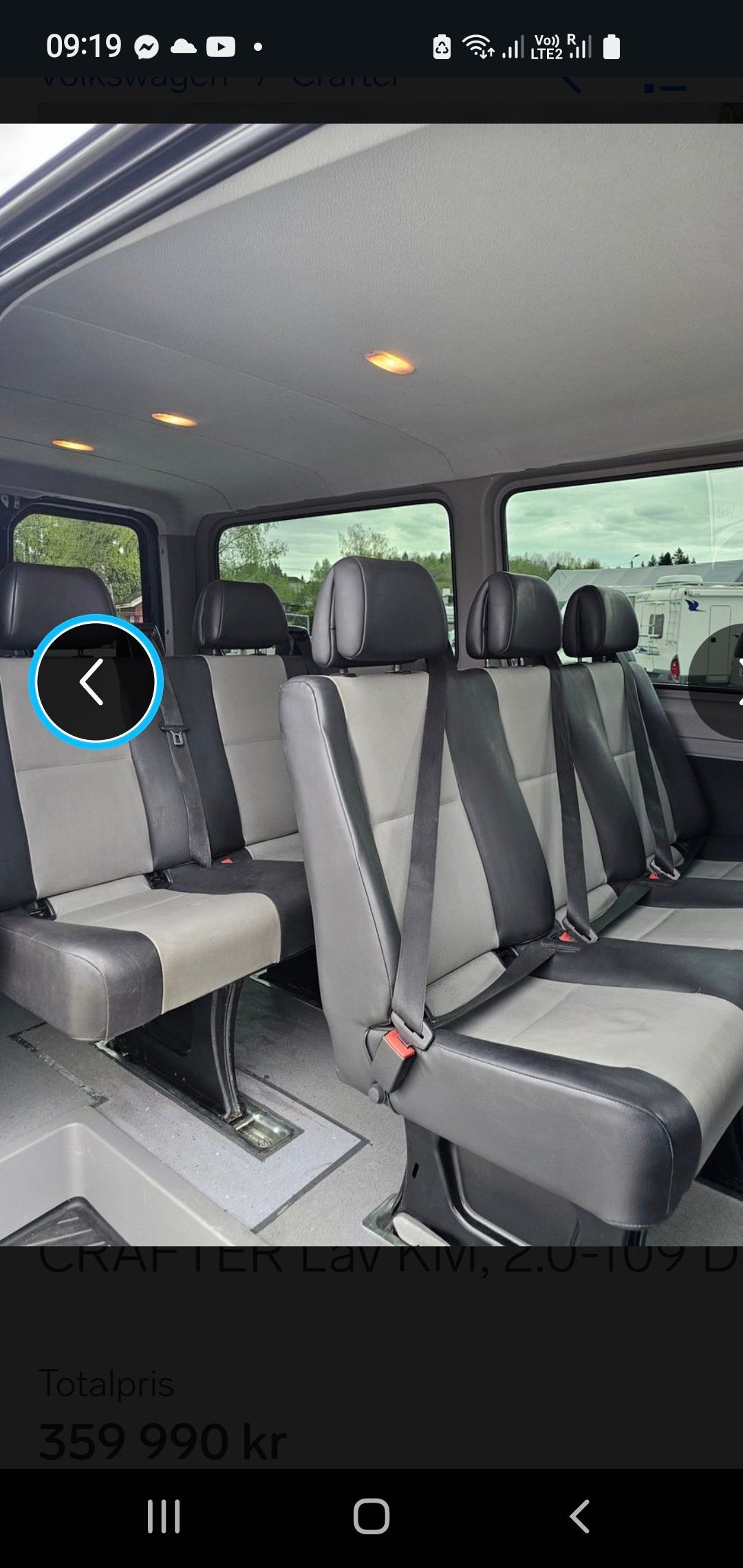 MB Sprinter-Crafter bak sete 3+3 | FINN-torget