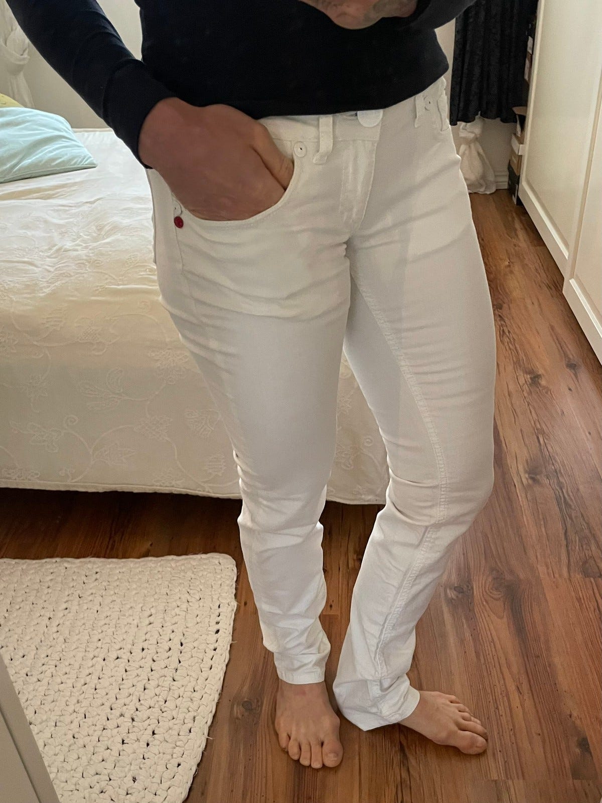 Phard hvite jeans | FINN-torget