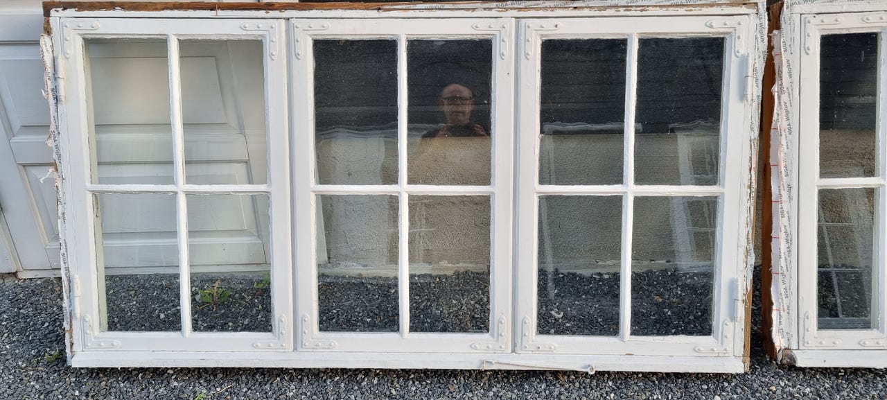 Vintage vinduer med gamle glass | FINN torget