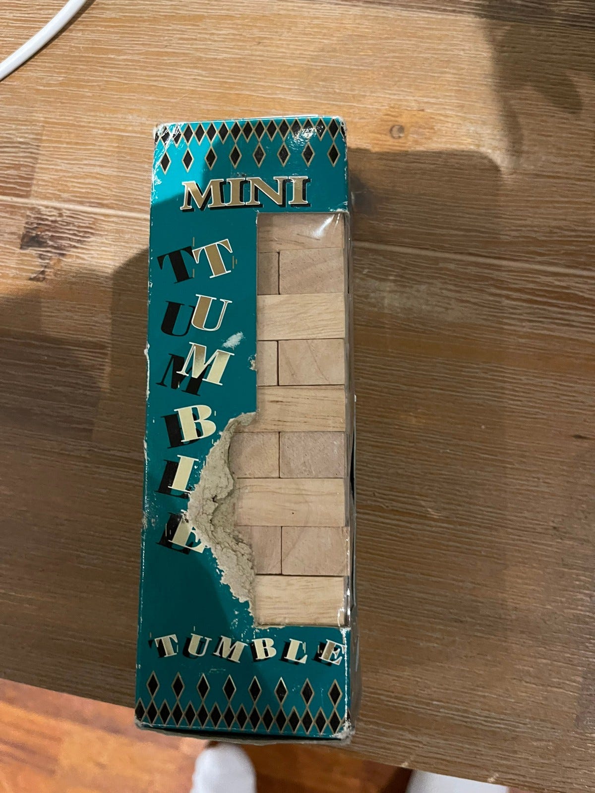 Jenga tipsy tumble mini spill bobil campingvogn hyttespill | FINN torget