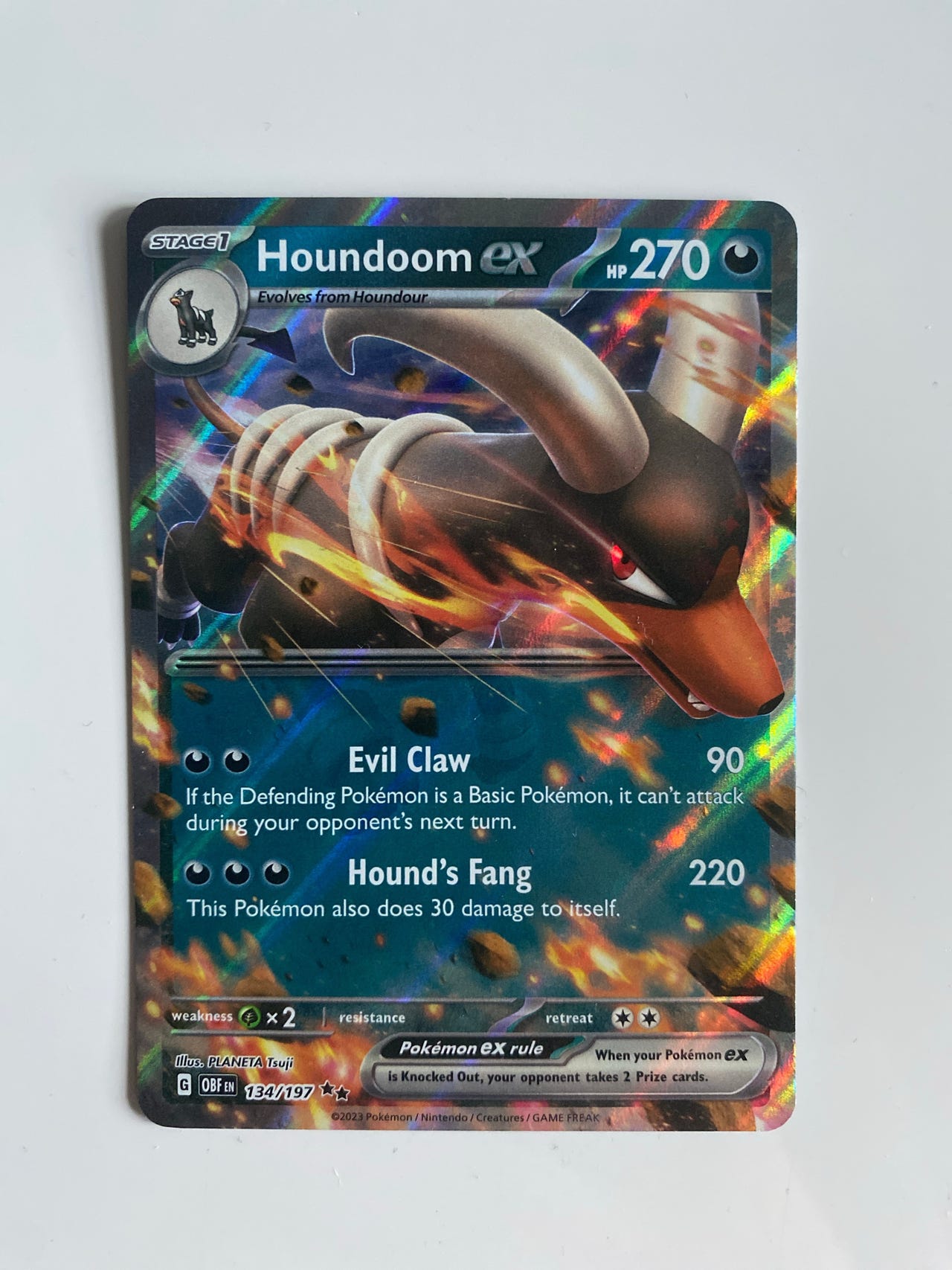 Houndoom EX 134/197 Pokemon Samlekort! | FINN-torget