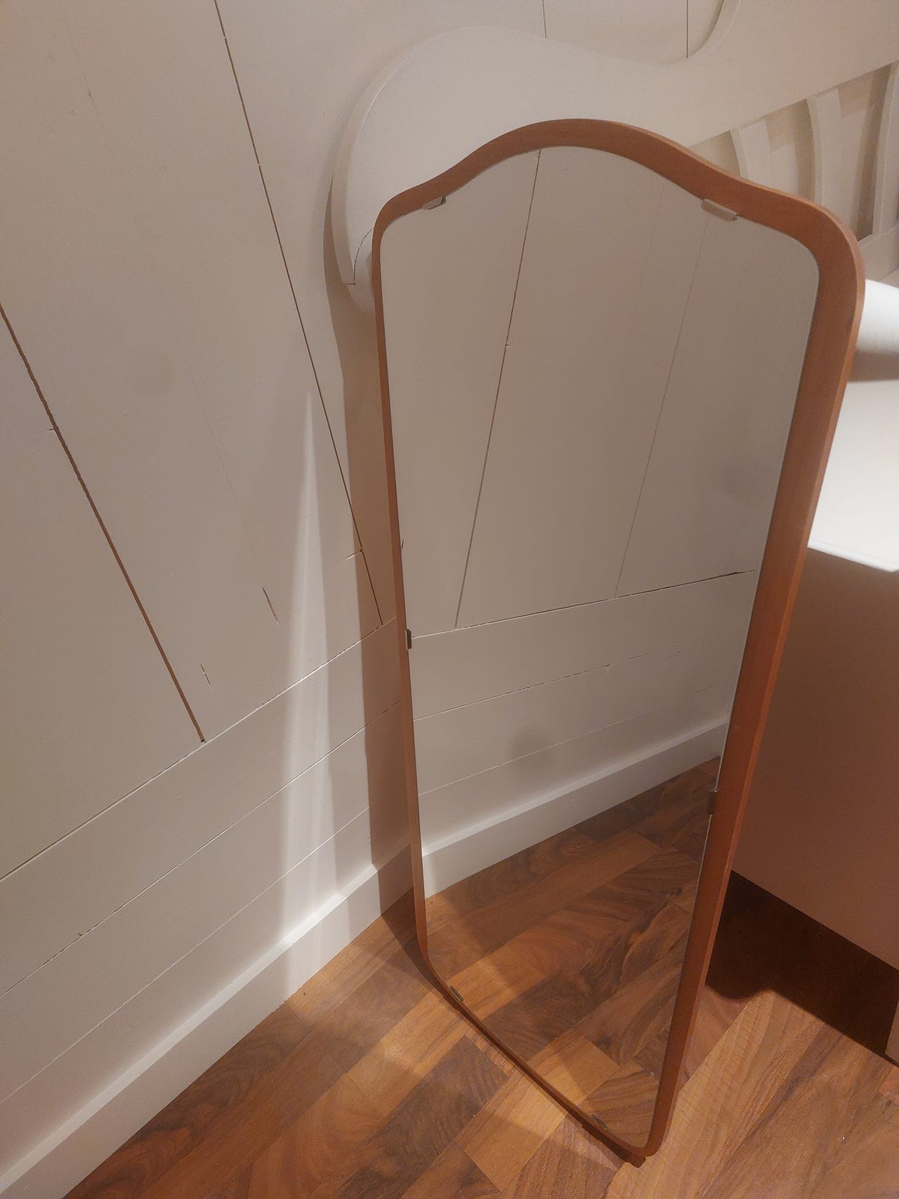 Retro speil, teak | FINN-torget