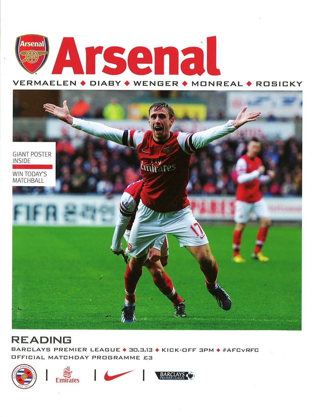 Program Arsenal - Reading (30.03.2013) | FINN-torget