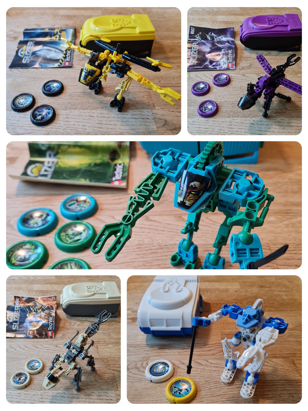 5x LEGO Slizer Throwbots m/ Fusion | FINN torget