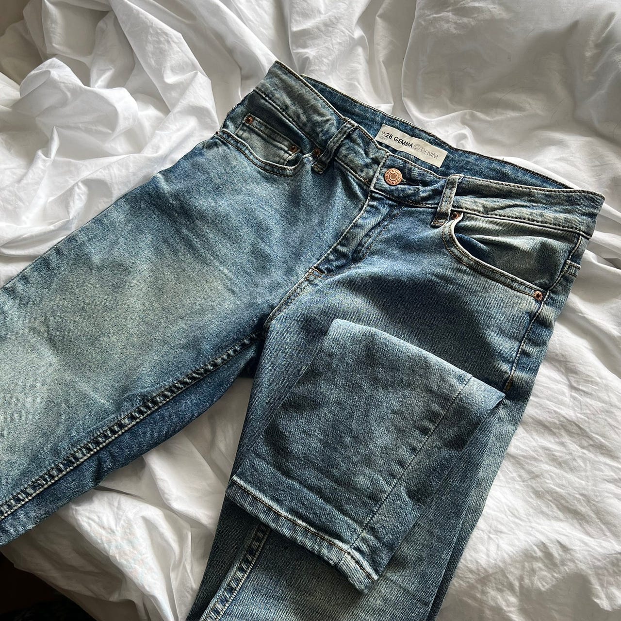 Lyseblå Gemma (Skinny) Jeans/ Bukse i god stand! Str. S (originalpris ...