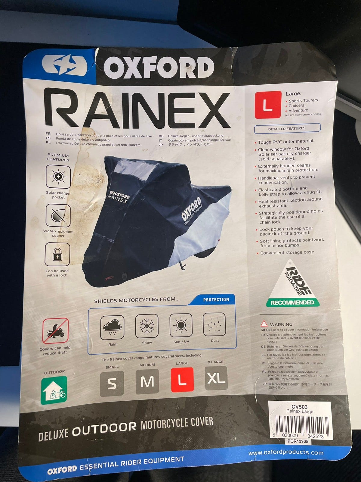 Oxford Rainex Cover str.L | FINN-torget