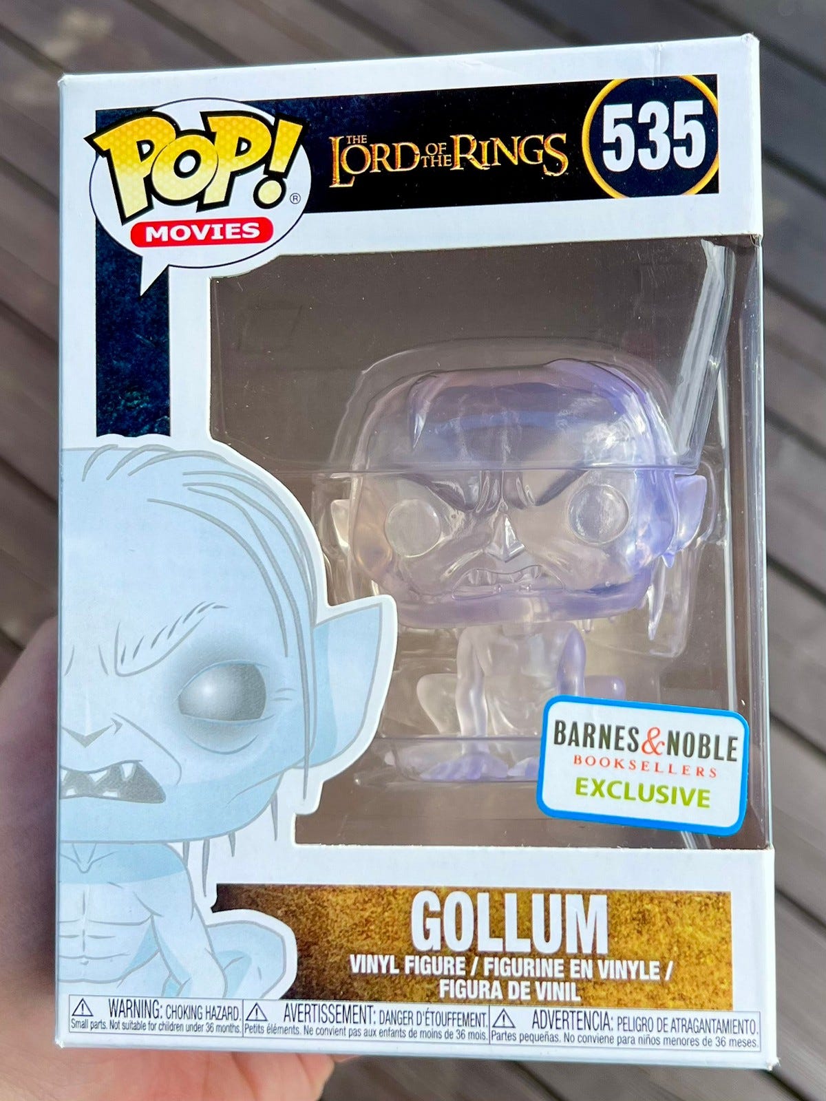 Funko Pop! Gollum (Crouched) (Invisible) | The Lord of the Rings (535 ...
