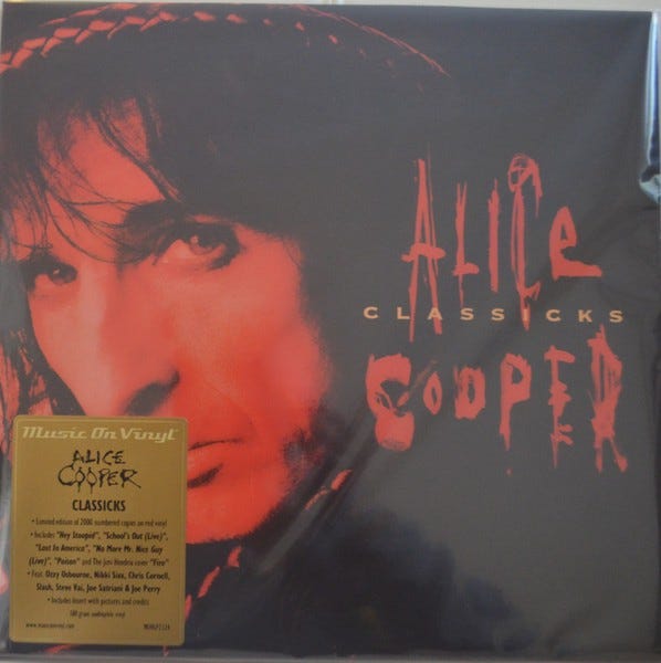 Alice Cooper - «Classicks» Ltd 2000 stk. rød vinyl #000264 | FINN torget