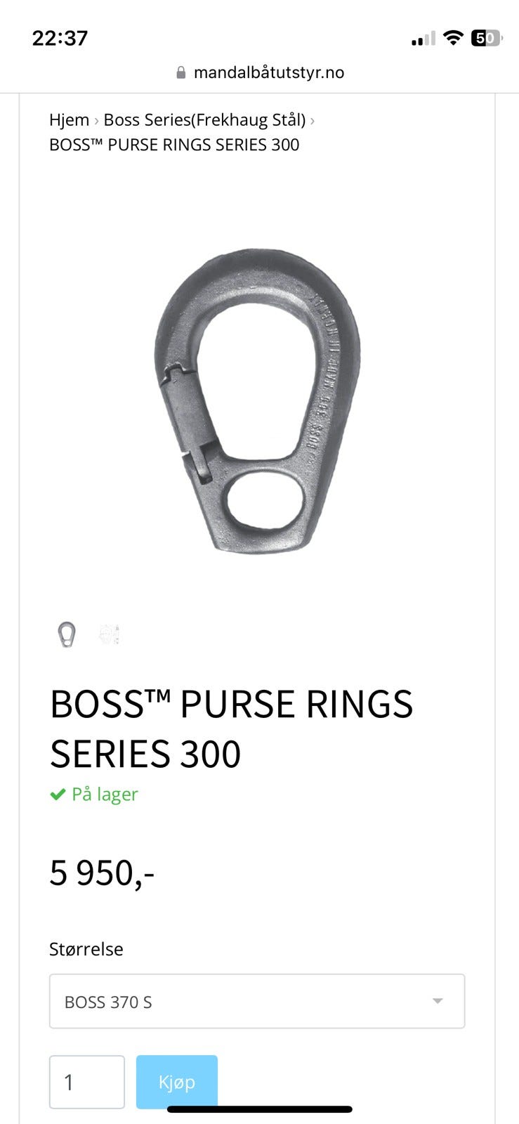 BOSS Purse Ring 370 S | FINN-torget