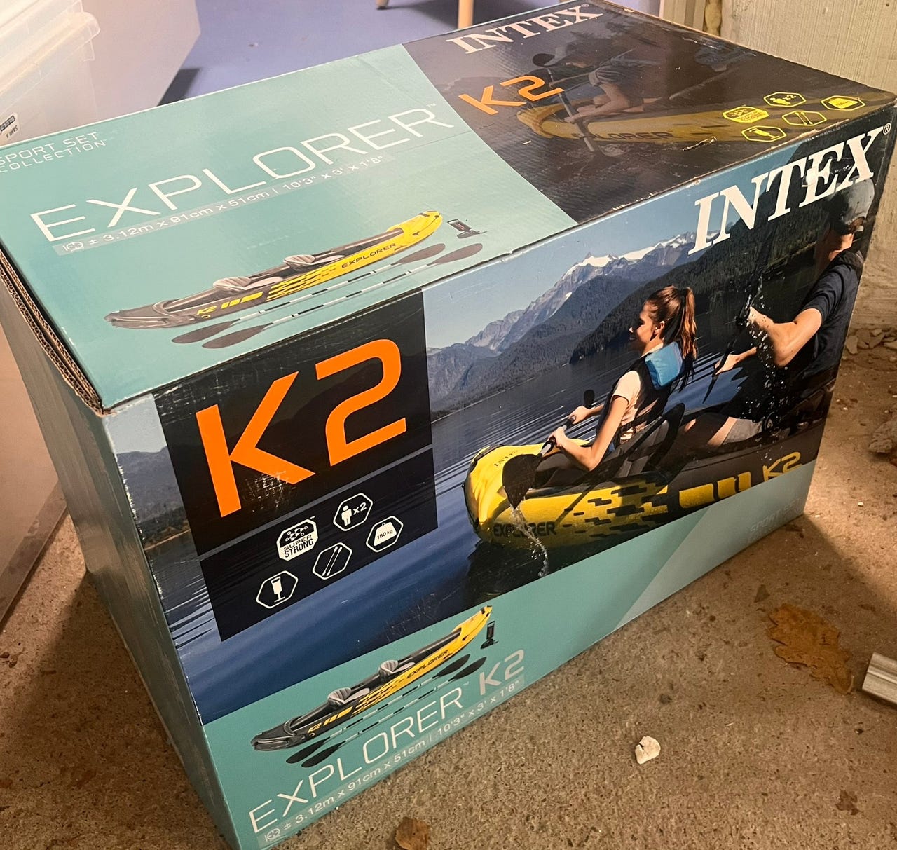 Intex Explorer K2 kajakk selges - ubrukt/ny | FINN torget