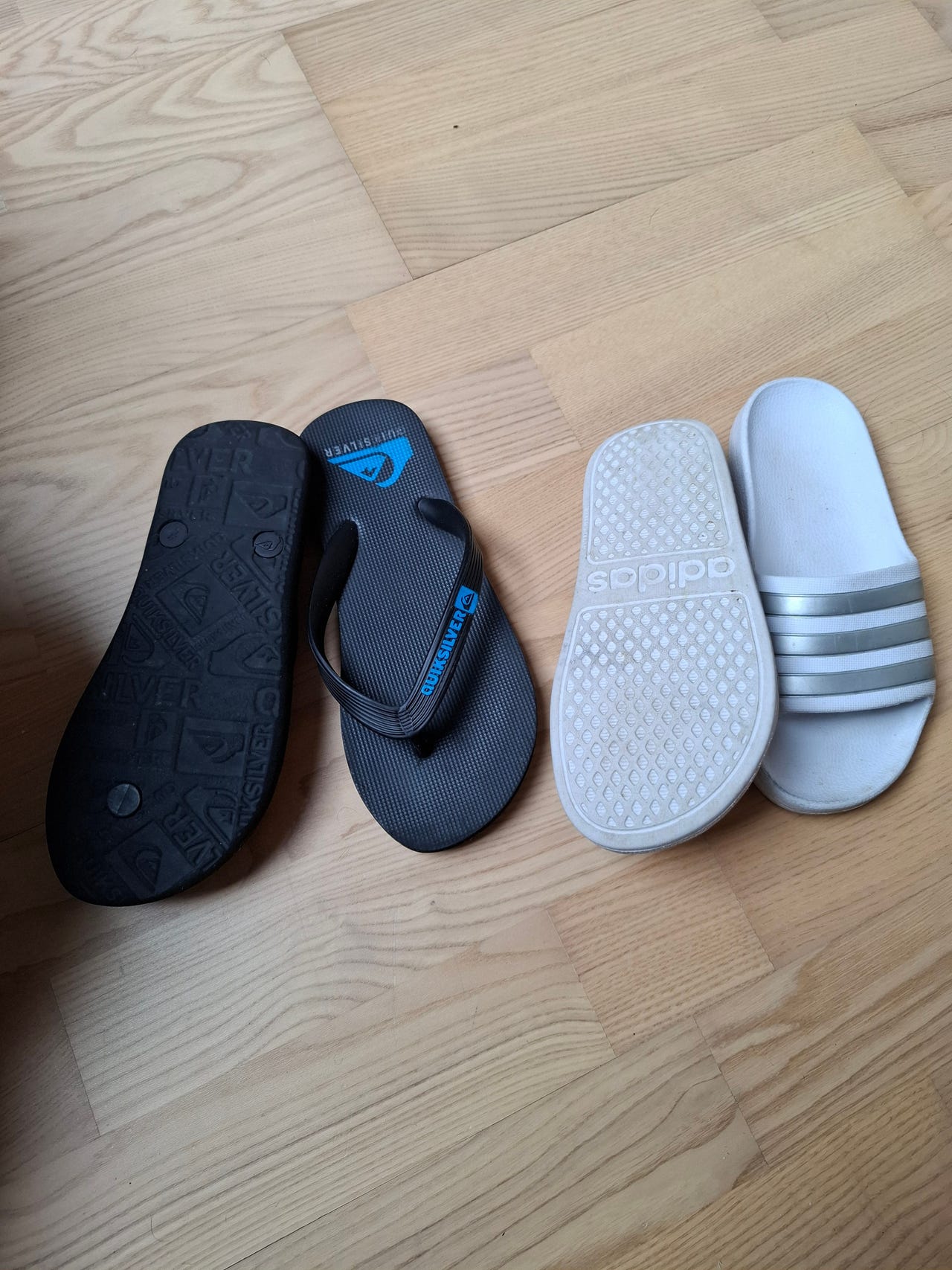 Sandaler fra Adidas og quicksilver | FINN torget