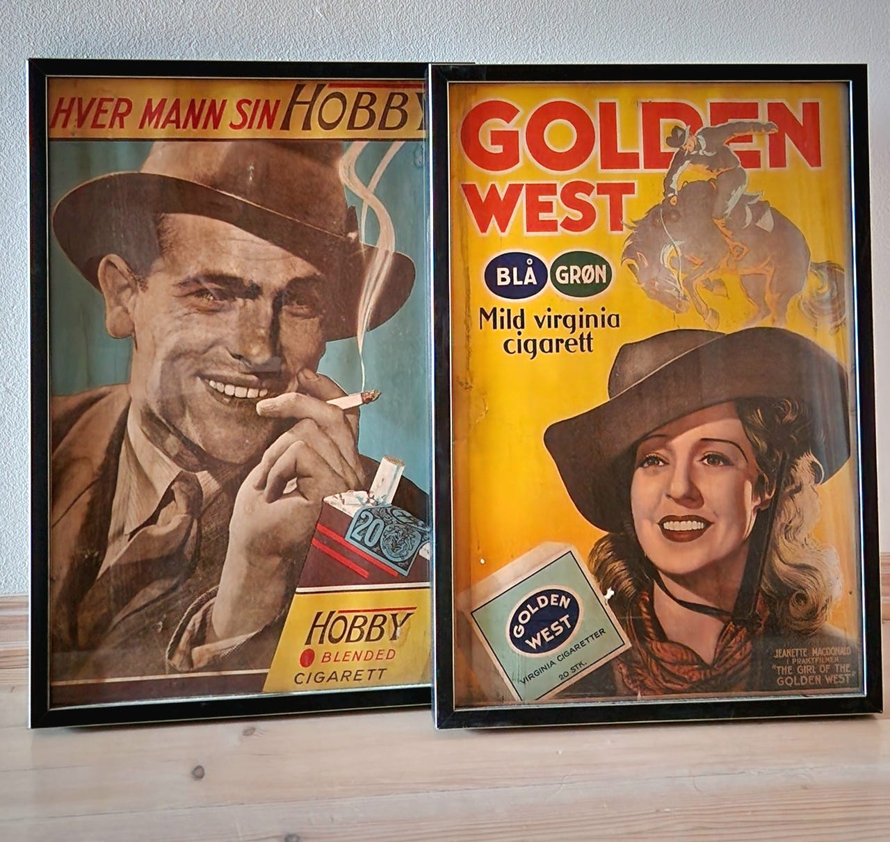 2 stk reklame plakater Tidemand | FINN-torget