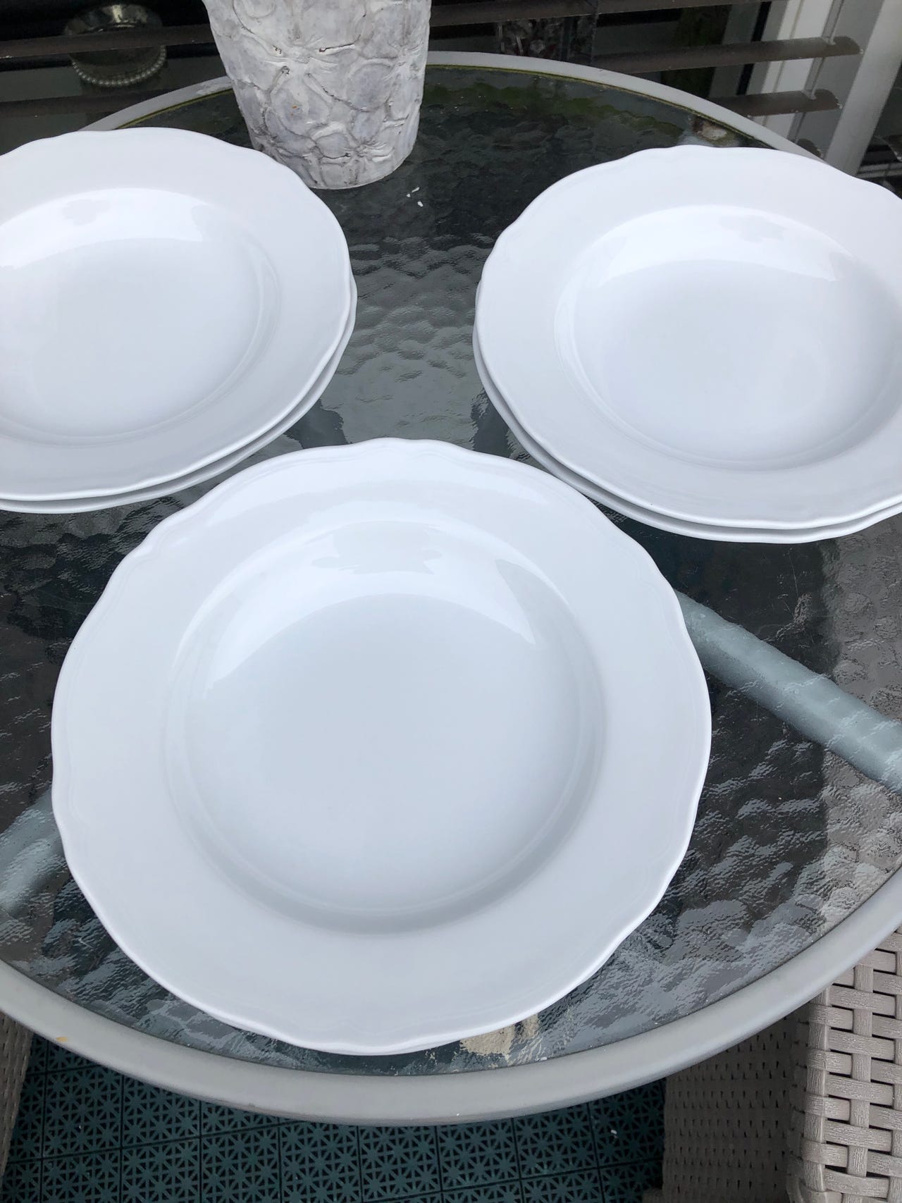 Dype tallerker 6stk fra Saturnia Italy Diam. 23cm | FINN-torget