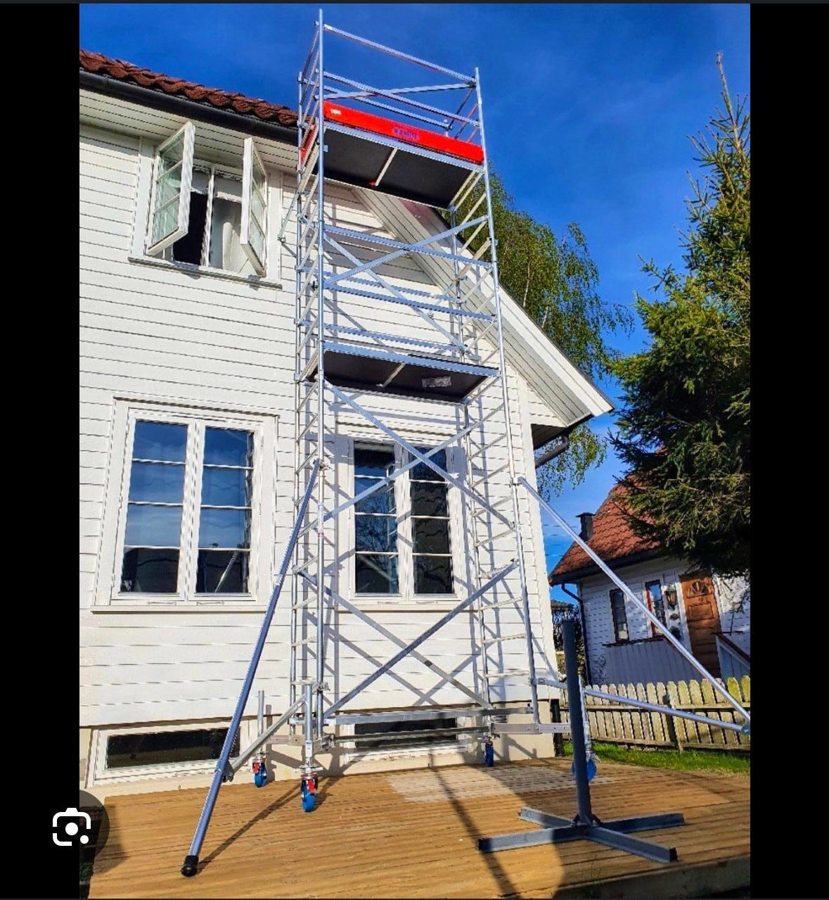 stillas 7m til utleie/kan levere og hente | FINN-torget