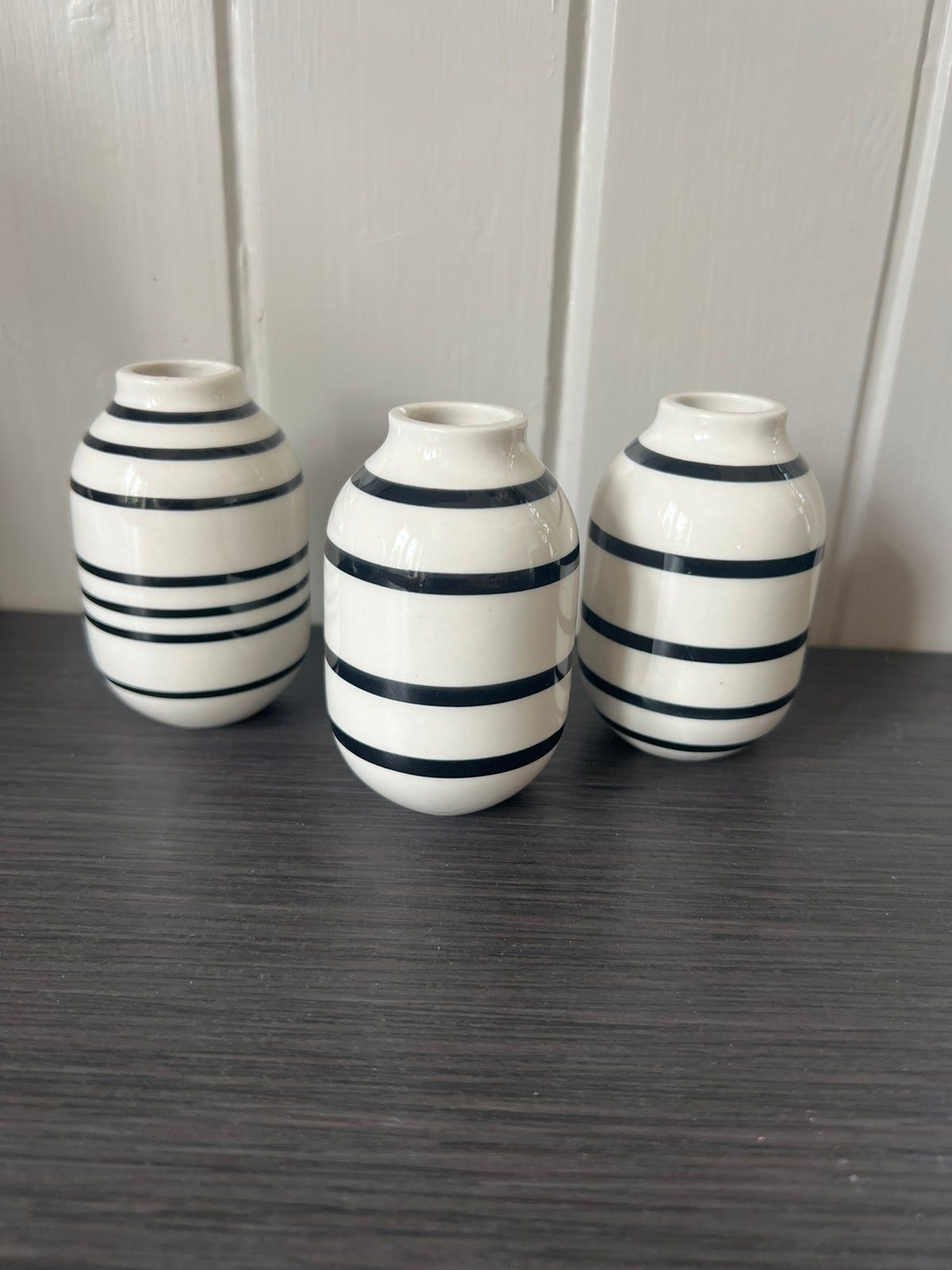 Kähler mini vaser, 3 stk svart. | FINN-torget