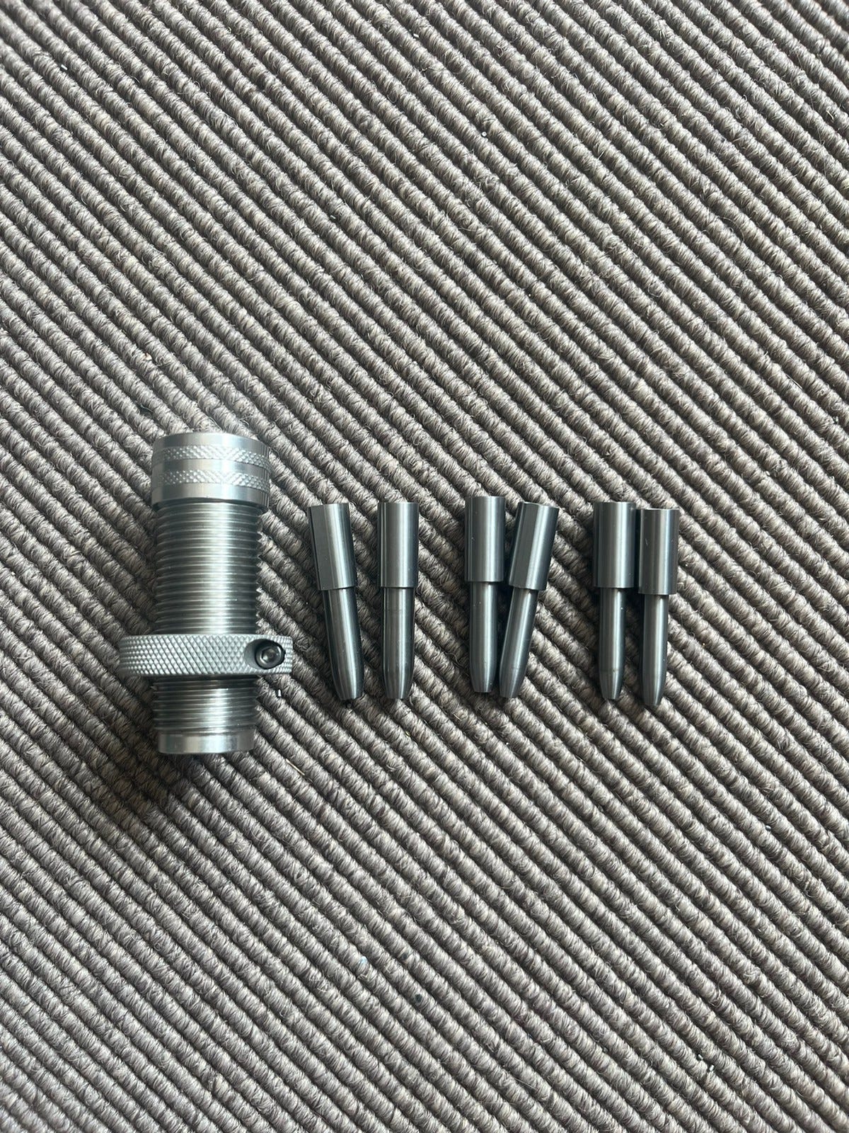 Sinclair Expander mandrel sett i karbid. Kaliber .30, 6.5mm og 6mm ...