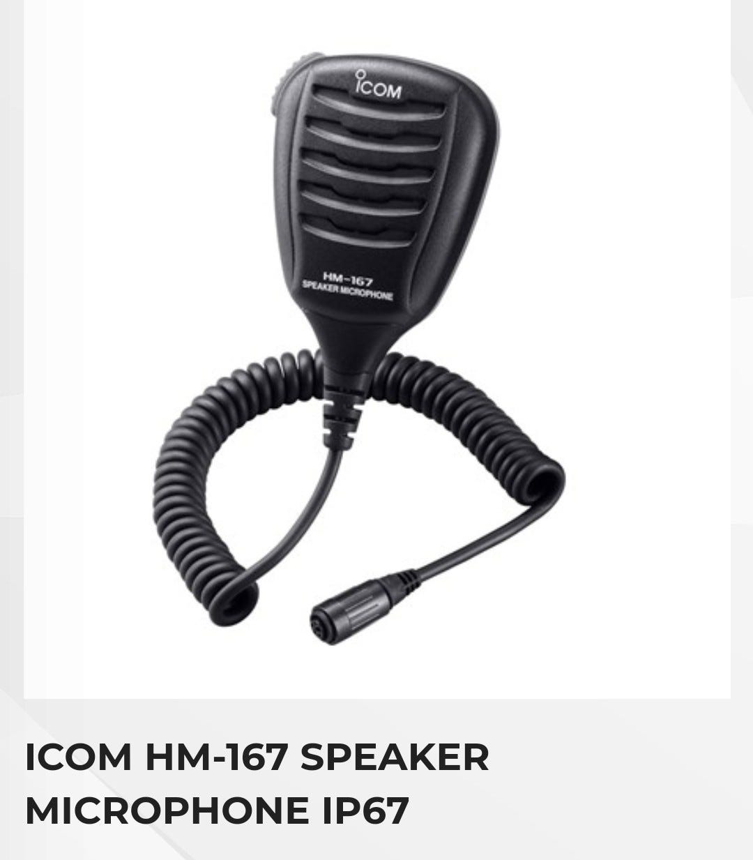 Icom HM-167 mikrofon | FINN-torget
