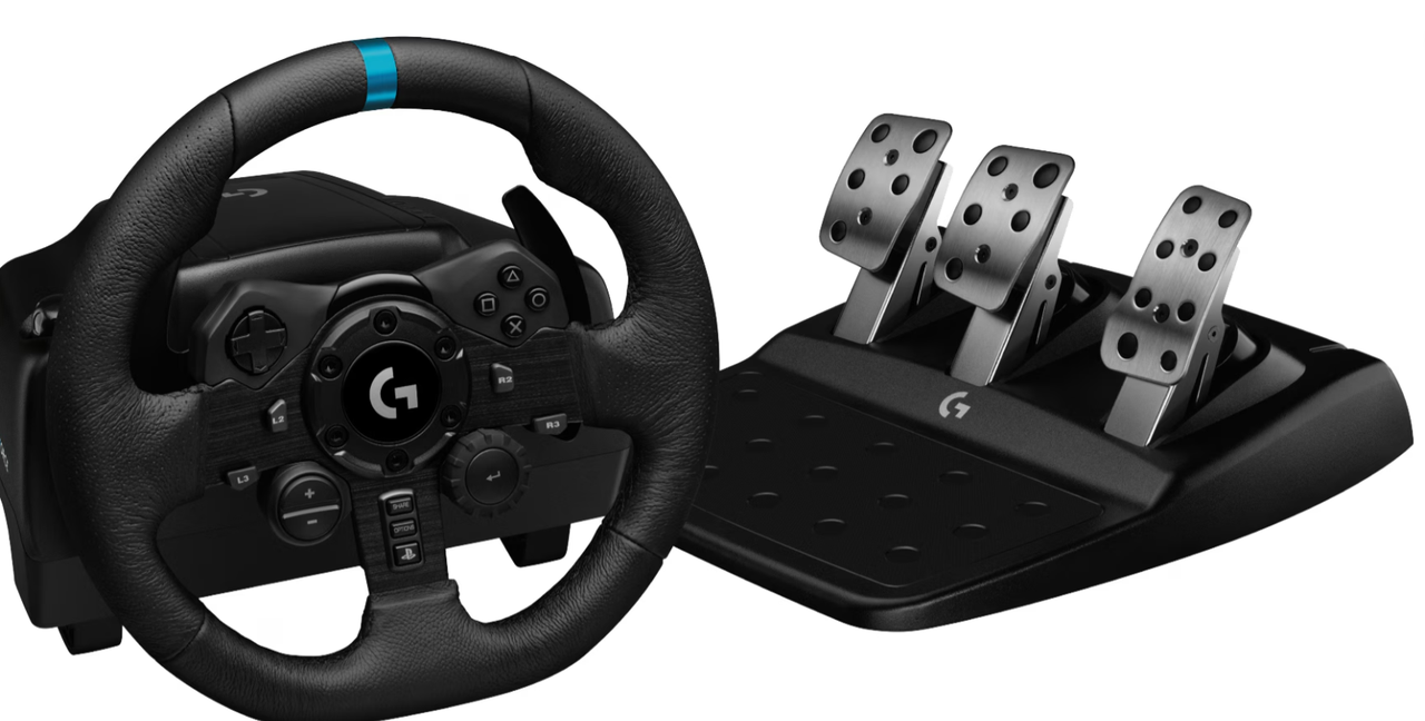 Lite brukt Logitech g923 sim racing ratt til PS4/5 og PC | FINN torget