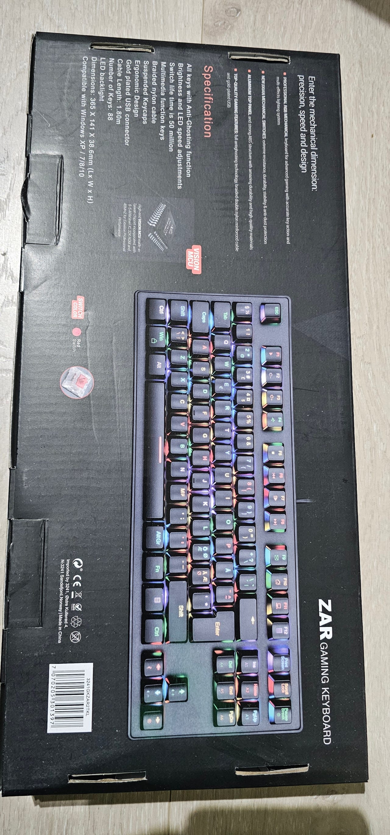 ZAR Gaming keyboard 2.0 TKL | FINN-torget